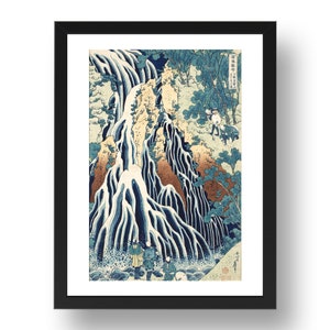 The Kirifuri Waterfall at Mt. Kurokami (1831) by Katsushika Hokusai ...