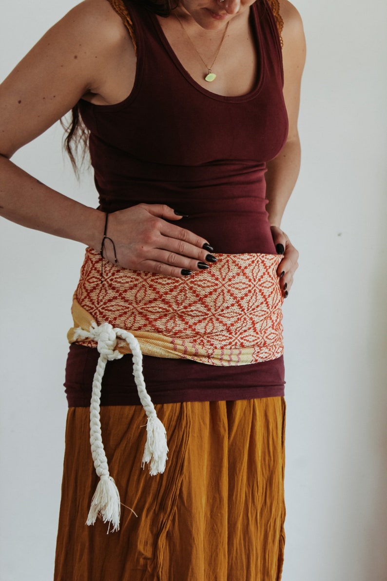 FAJA CALENDULA, Antama's Authentic Mexican Cotton Faja Belt-sash for ...