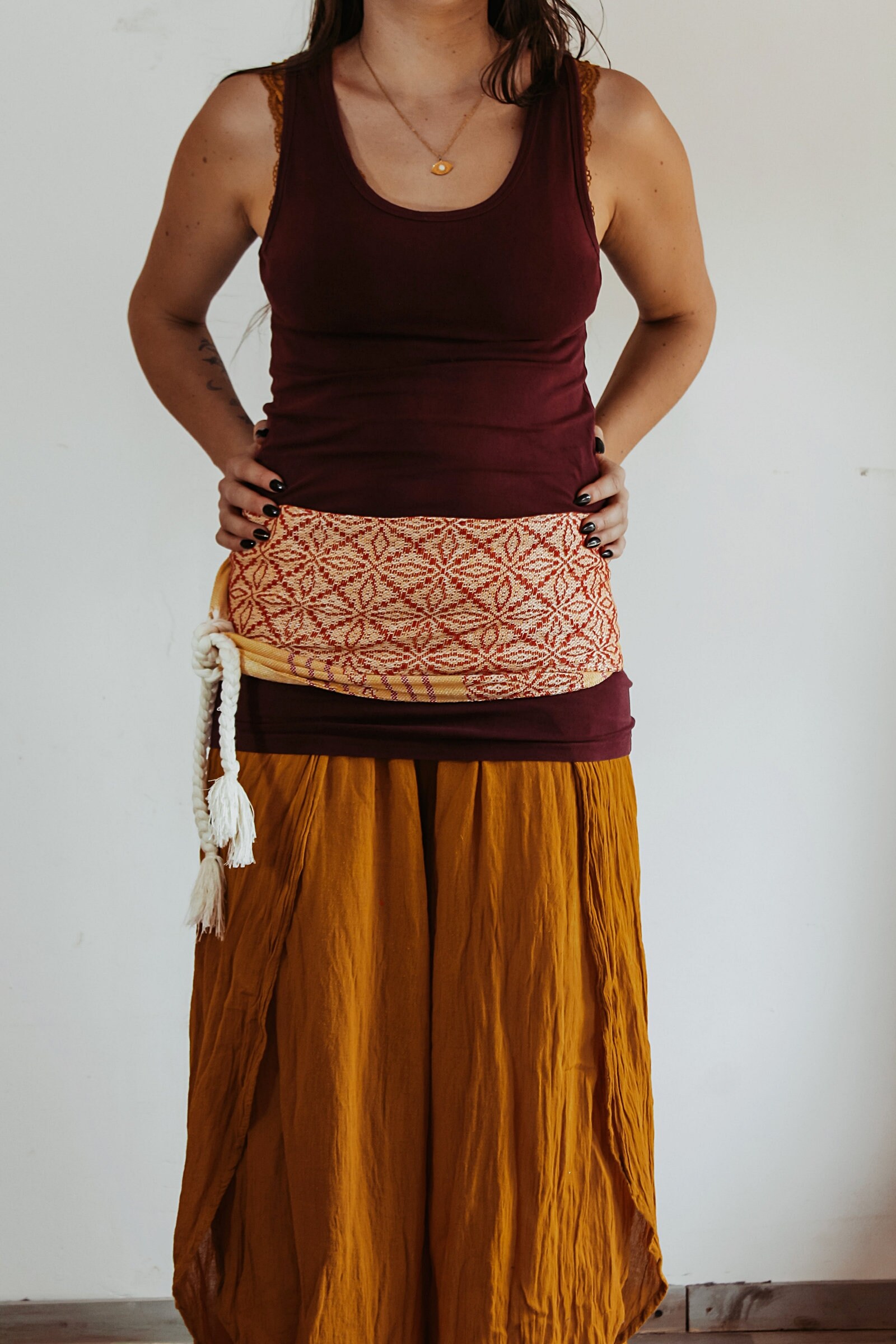 FAJA CALENDULA, Antama's Authentic Mexican Cotton Faja Belt-sash for ...