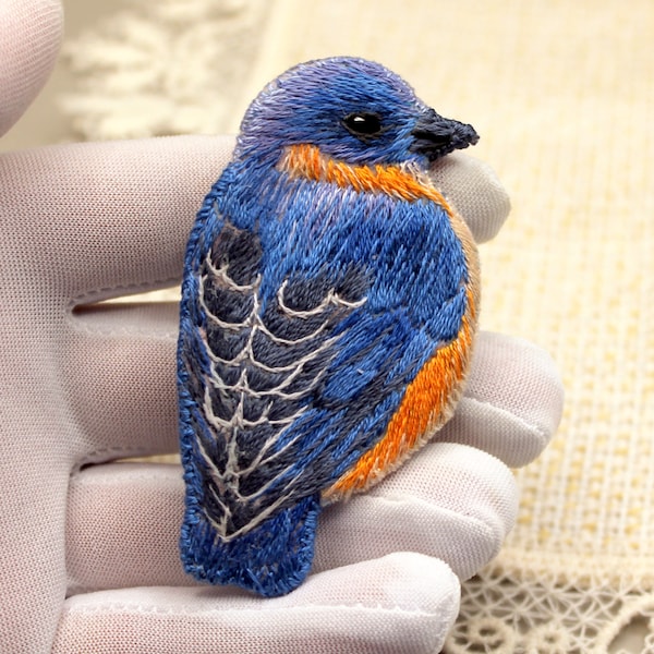 Bluebird Brooch - Etsy