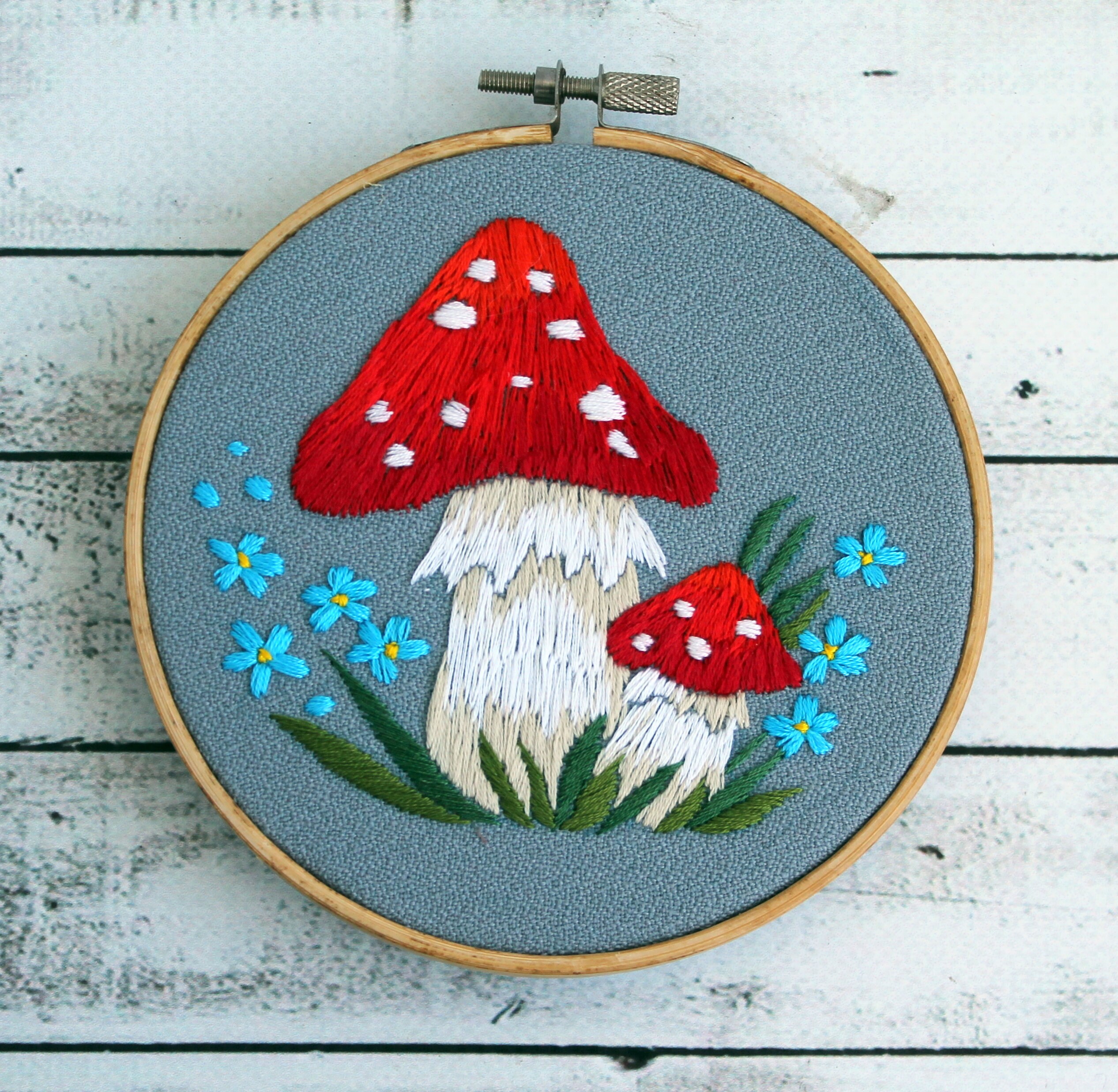 Cottagecore Decor Mushroom Embroidery Hoop Art Cottagecore - Etsy