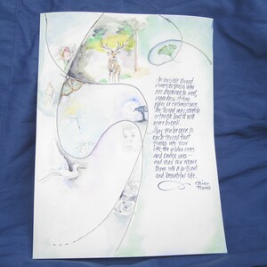 Invisible Thread That Connects, Chinese Proverb, 9x12", Wisdom Quote ...