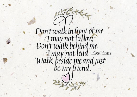 Albert Camus Quotes Dont Walk In Front Of Me