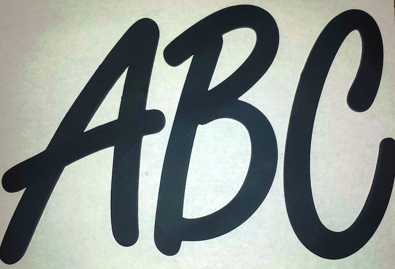 Sturdy Freestyle Script BOLD Font 7 High Metal Letters - Etsy