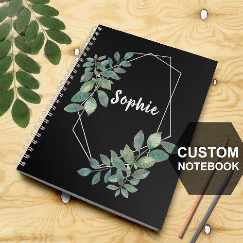 Personalized Spiral Notebook Personalized Journal Custom | Etsy