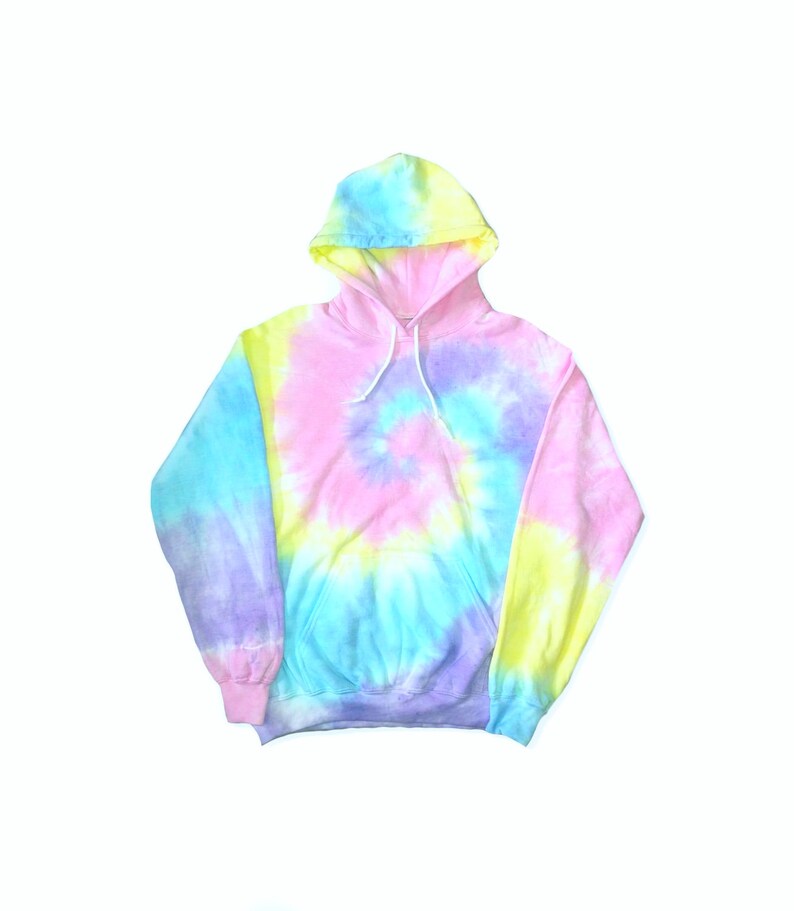 Pastel Tie Dye Hoodie Cotton Candy Pastel Tie Dye Tie Dyed Etsy