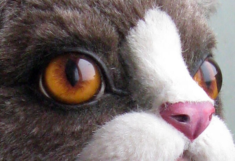 Poseable artist cat Animals realistic style ooak teddy | Etsy