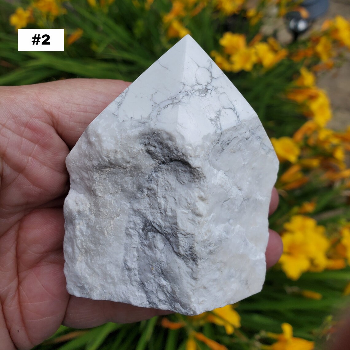 Howlite Rough Polished Point White Howlite Rough Howlite | Etsy