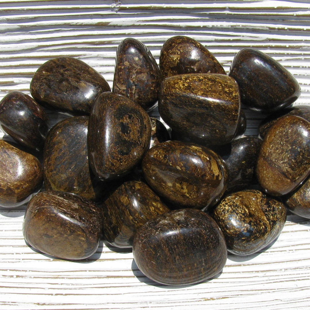 Tumbled Bronzite Stones for Protection and Grounding Stone, Love and ...