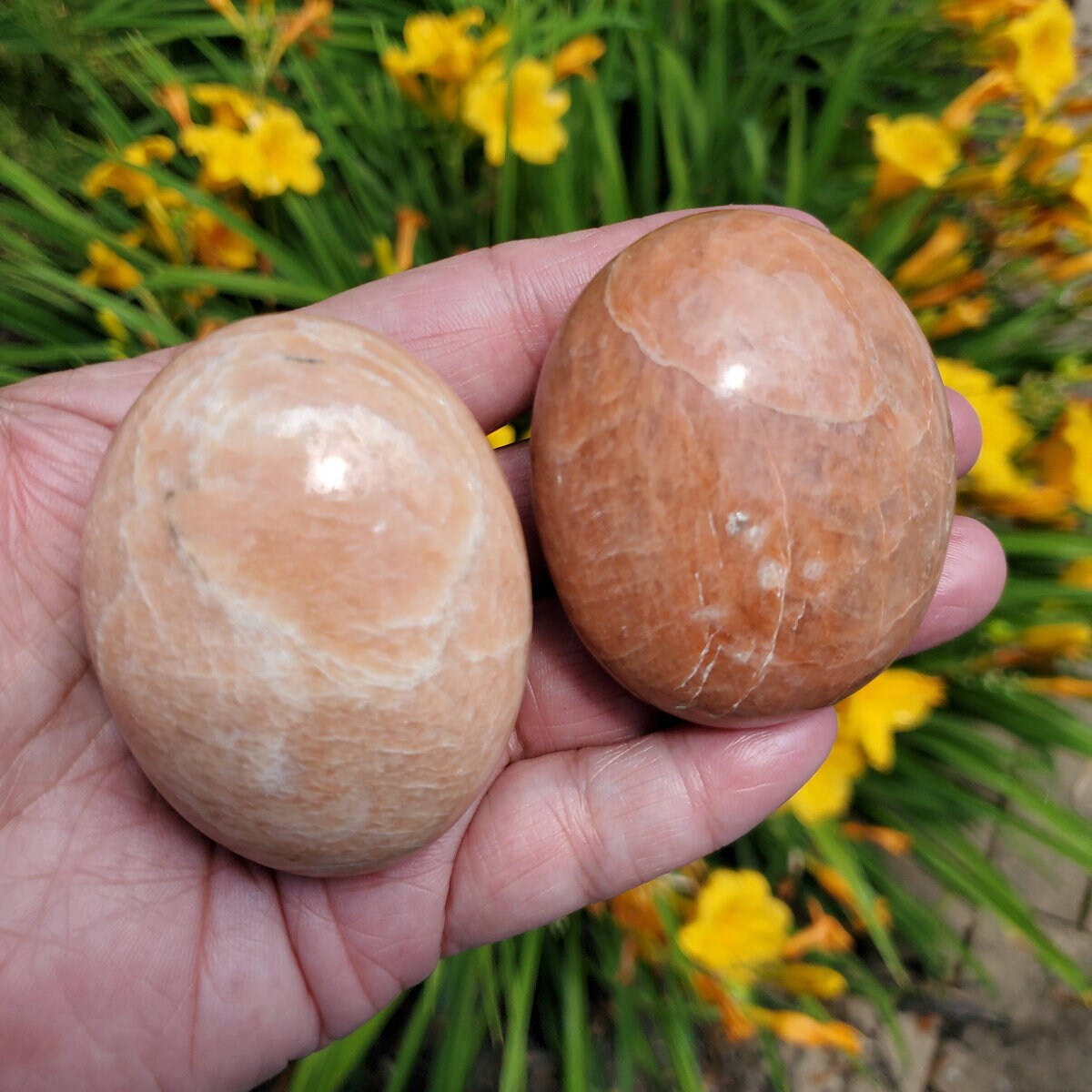Peach Moonstone Pebbles Peach Moonstone Moonstone Gemstone | Etsy