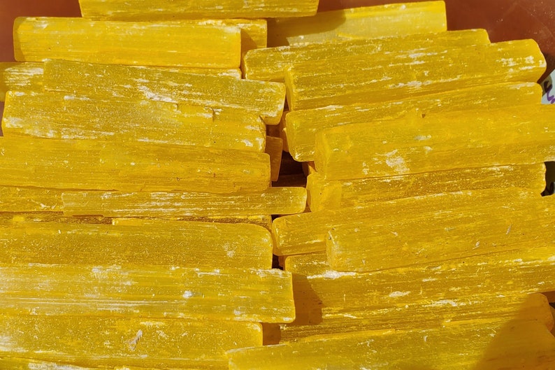 Rainbow Selenite Rods Gypsum 3 Satin Spar Selenite | Etsy