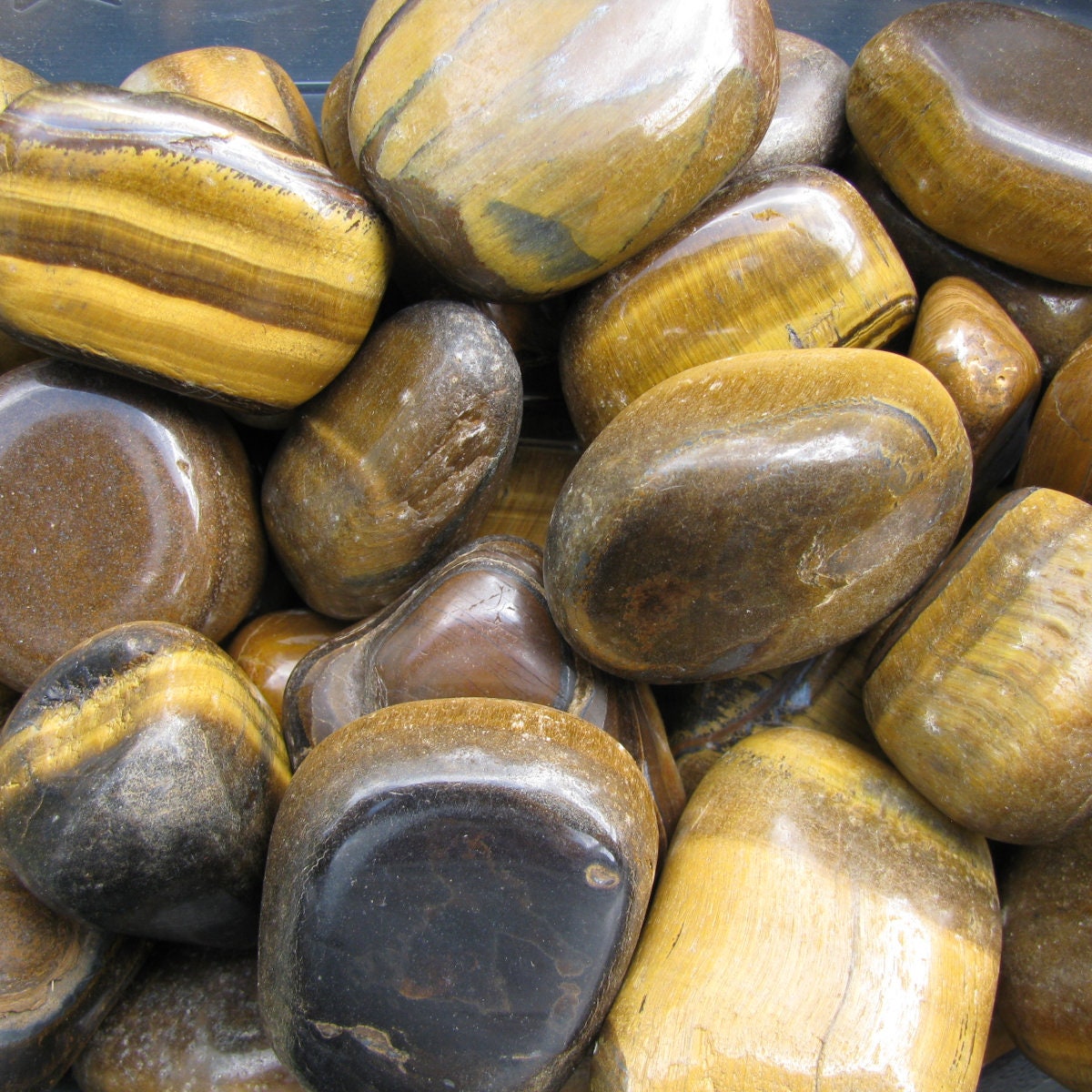 Tiger Eye Golden Tiger Eye Tumbled Stone Golden Tigers - Etsy