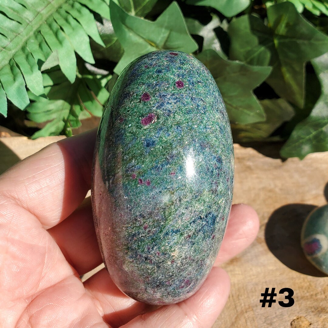Ruby Kyanite Stone Lingams for Emotional Healing, Linga, Manifesting ...