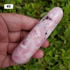 Rhodonite Crystal Wand, Peruvian Pink Rhodonite Stone for Emotional ...