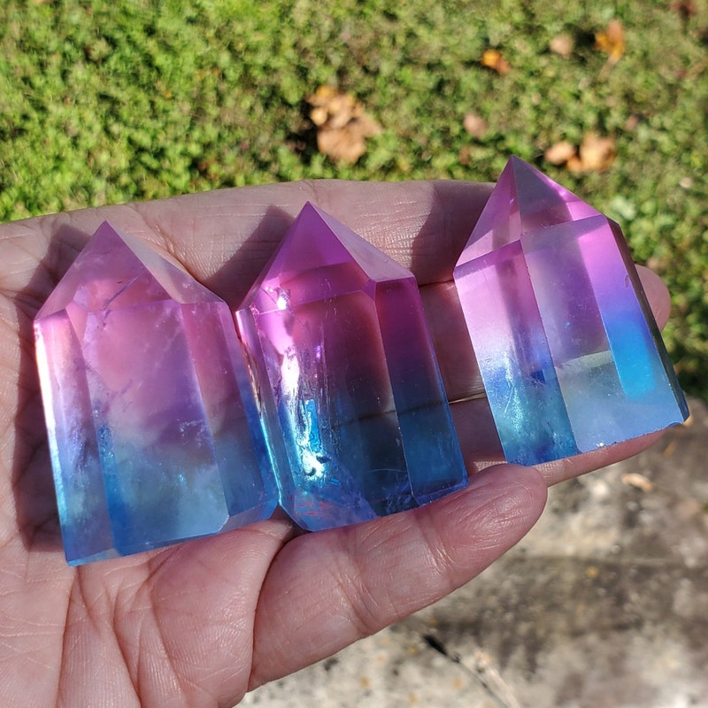 Pink Aura Quartz - Etsy