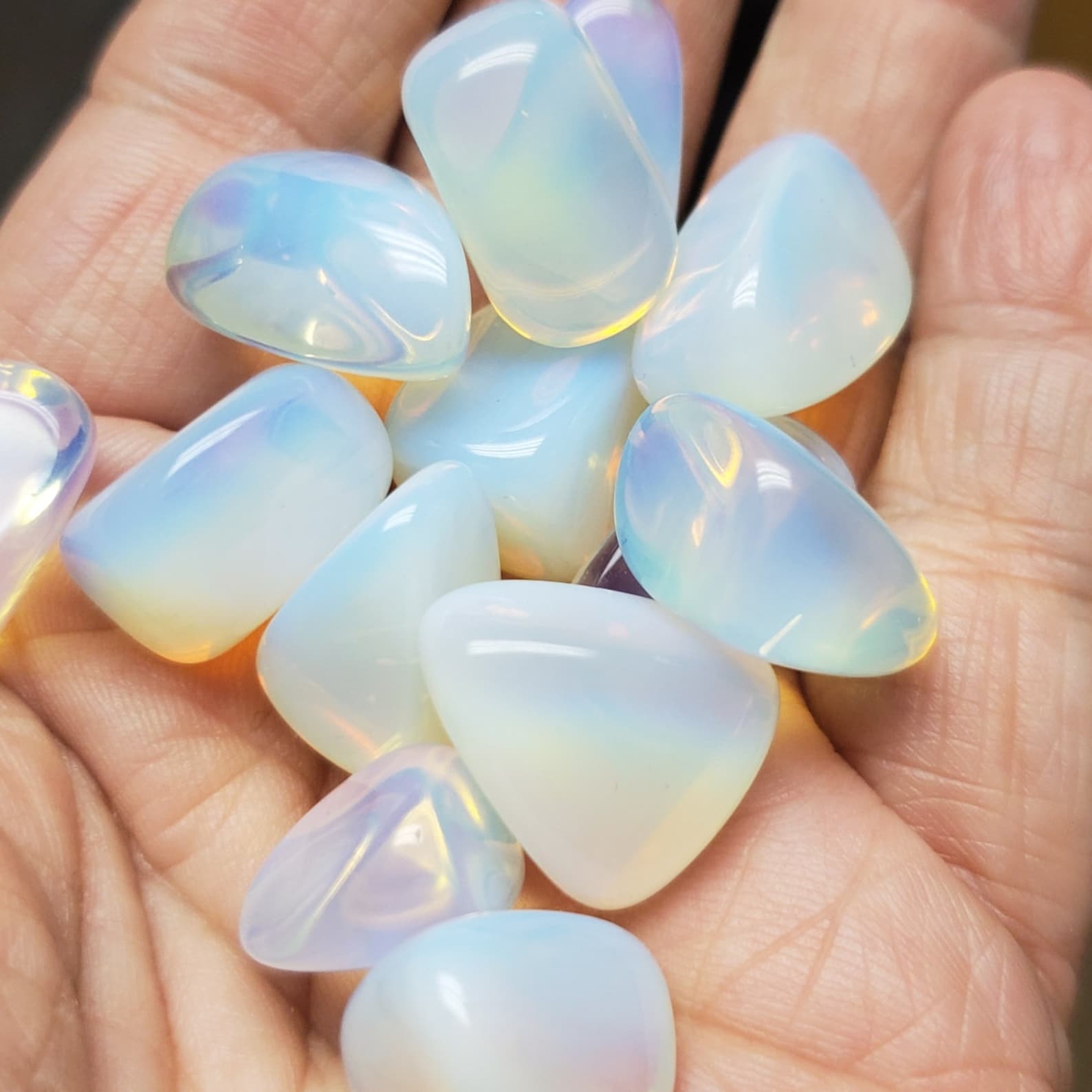 Opalite Tumbled Stone Opalite SMALL Tumbled Stone - Etsy Canada