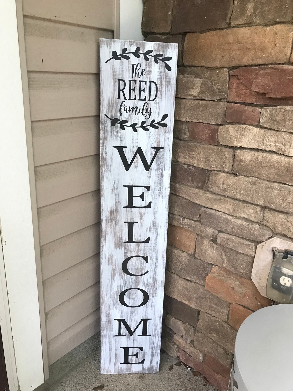 Tall Personalized Porch Sign 5 Ft Tall Welcome Sign Welcome | Etsy