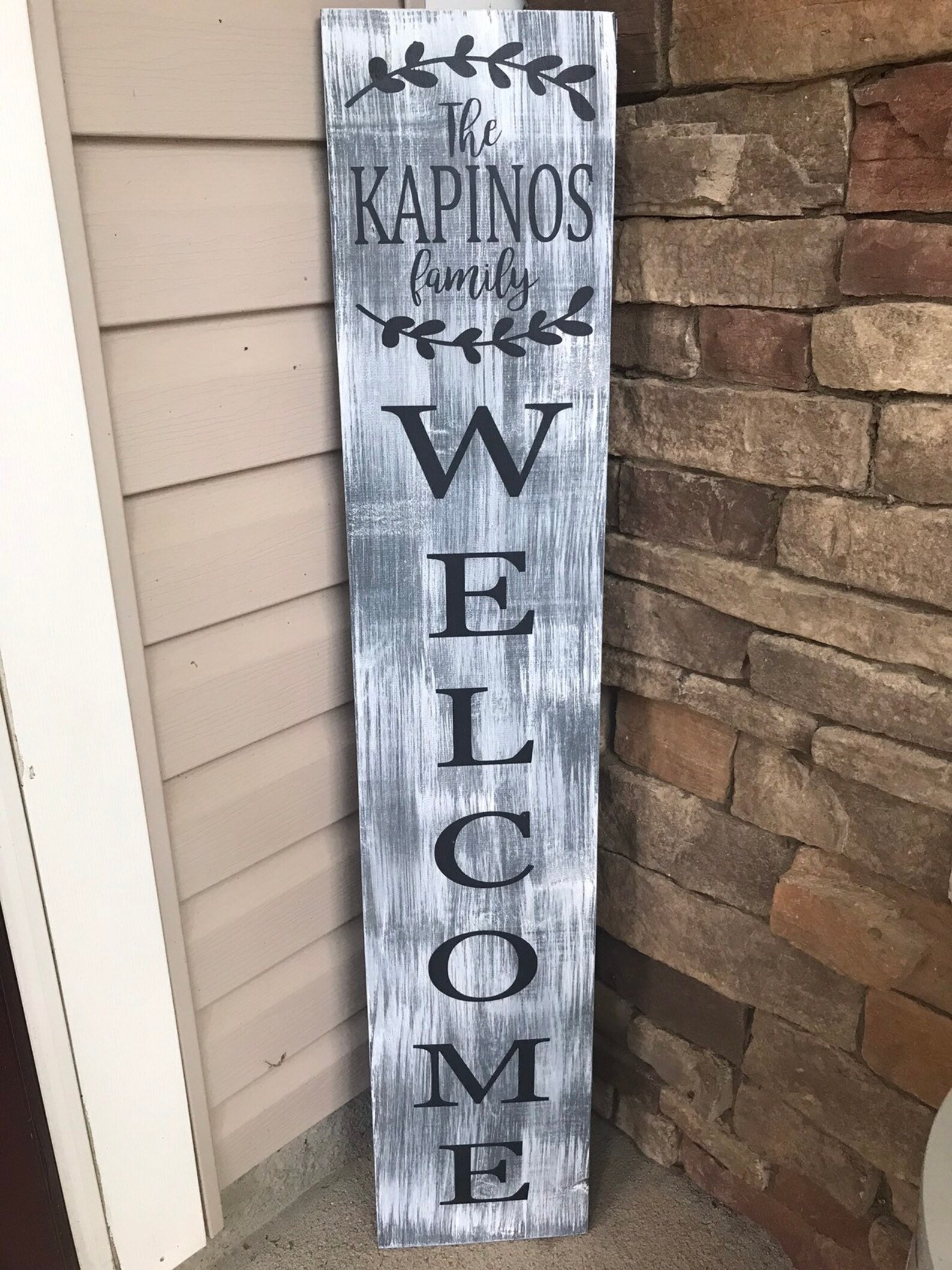 Tall Personalized Porch Sign 5 Ft Tall Welcome Sign Welcome - Etsy