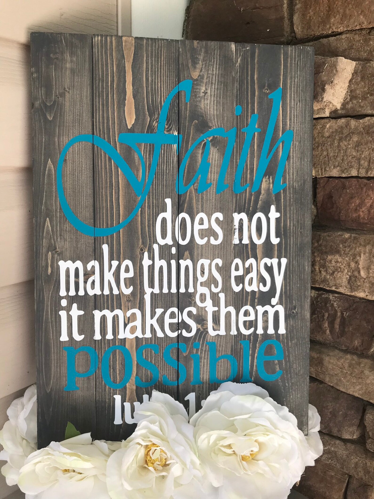 Bible verse sign Rustic design bible verse sign bible verse | Etsy