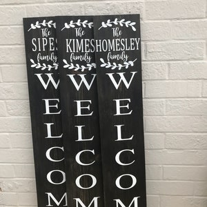 Tall Personalized Porch Sign 5 Ft Tall Welcome Sign Welcome - Etsy