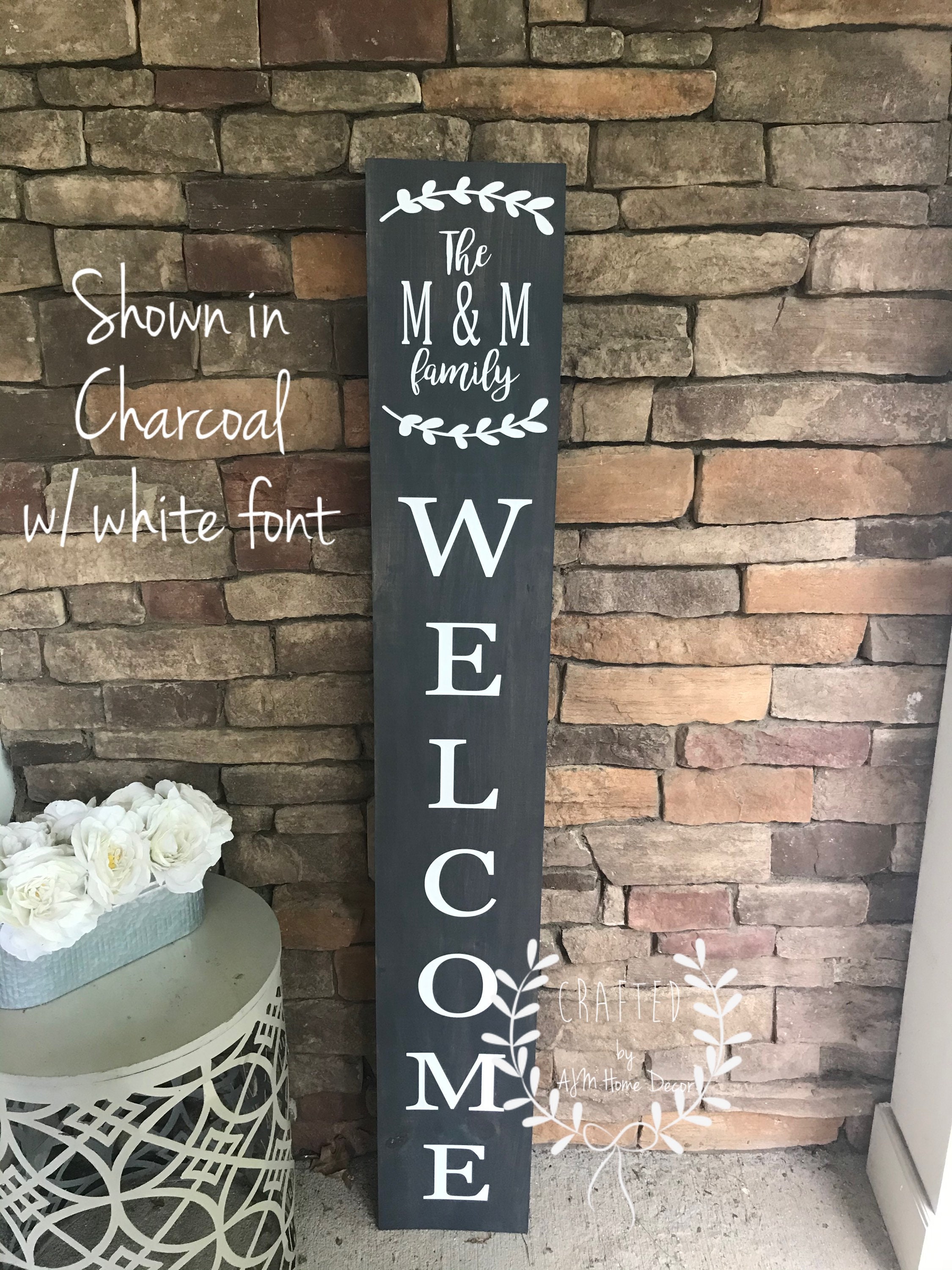 Tall Personalized Porch Sign 5 Ft Tall Welcome Sign Welcome | Etsy