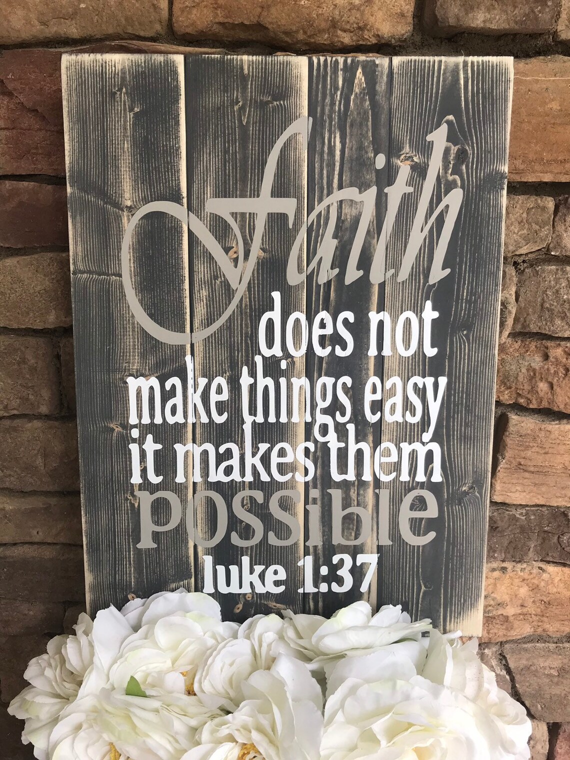 Bible verse sign Rustic design bible verse sign bible verse | Etsy