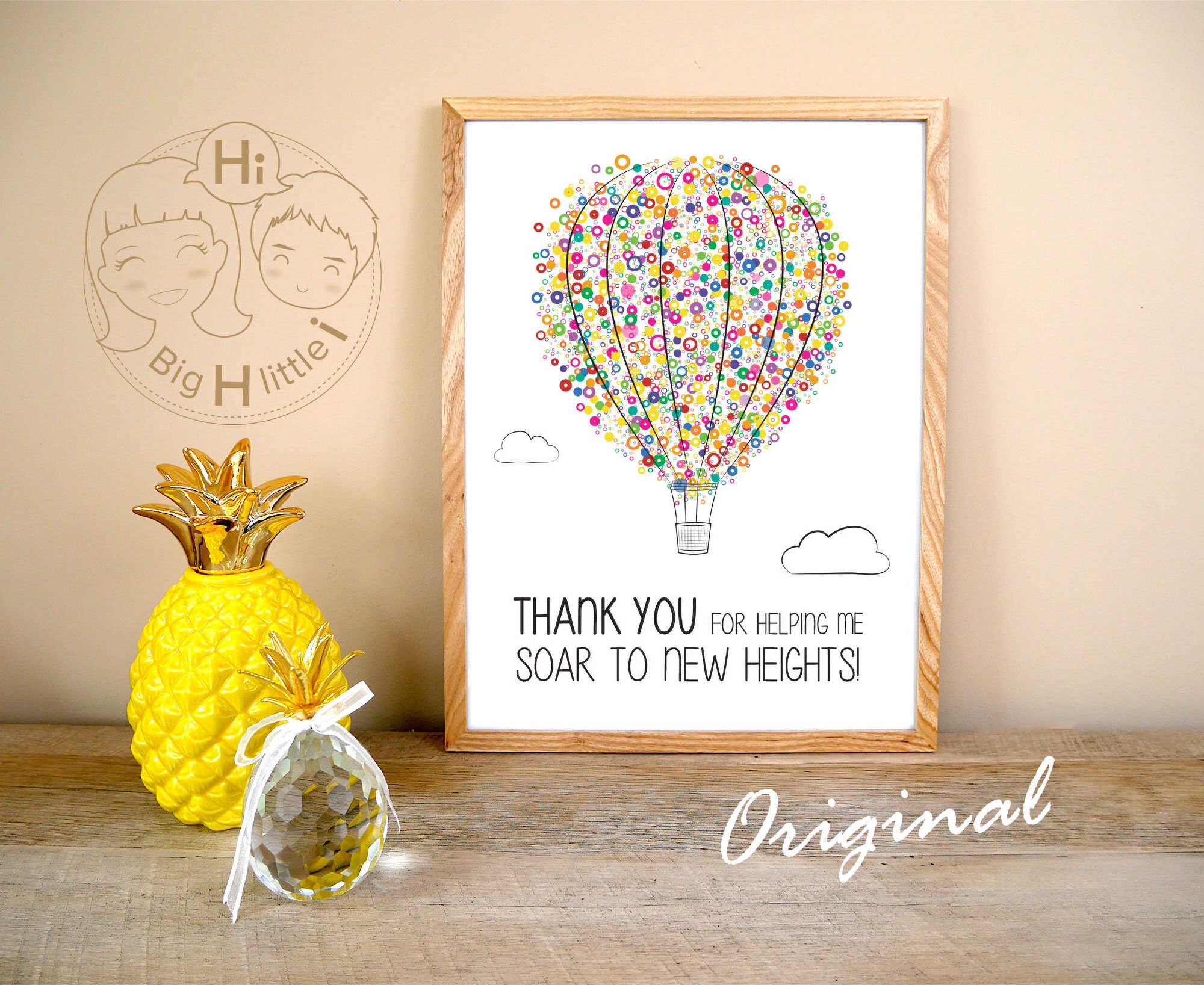 Teacher Appreciation Gift "thank You for Helping Me Soar to New Heights ...