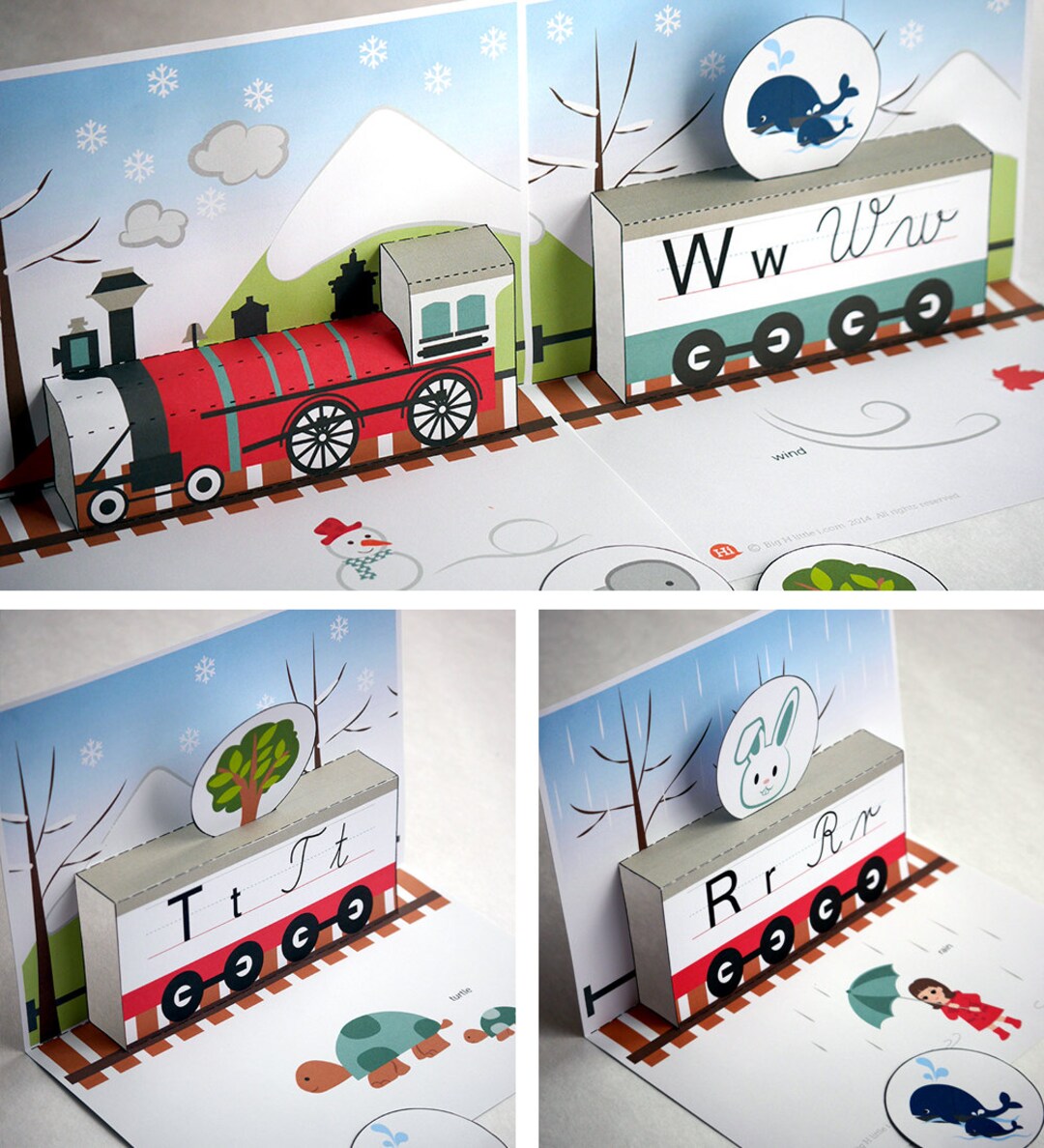 Alphabet Train - Educational Play - Creative Play - Kids Room Decor ...