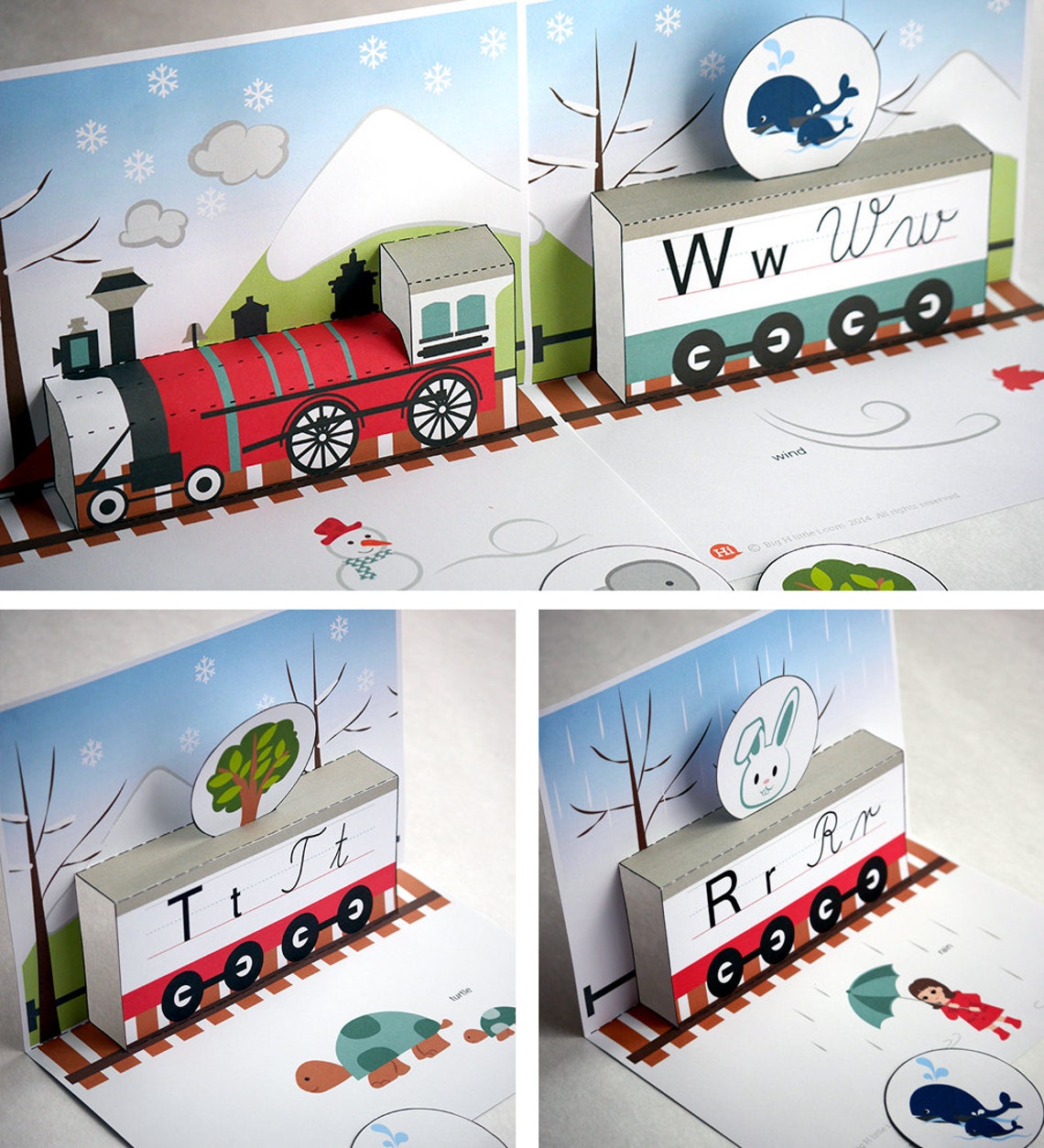 Alphabet Train - Educational Play - Creative Play - Kids Room Decor ...