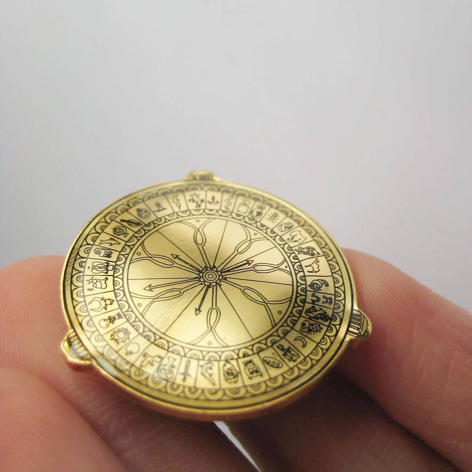 His Dark Materials Alethiometer/golden Compass Inspired Fan - Etsy
