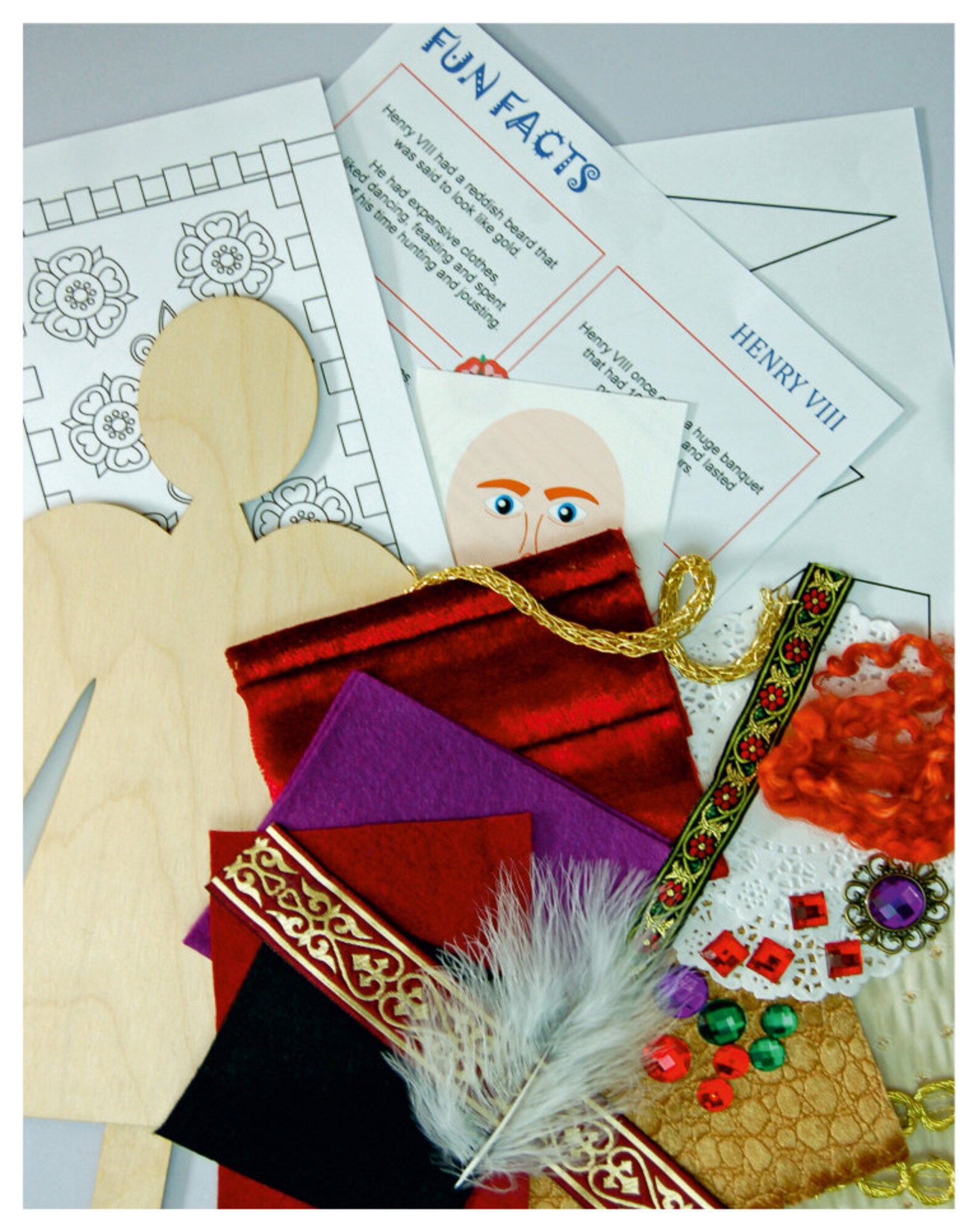 Stick Puppet Kit With Music Henry VIII - Etsy
