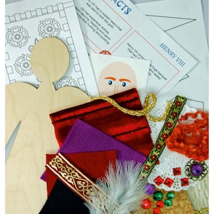 Stick Puppet Kit With Music! - Henry VIII - Etsy