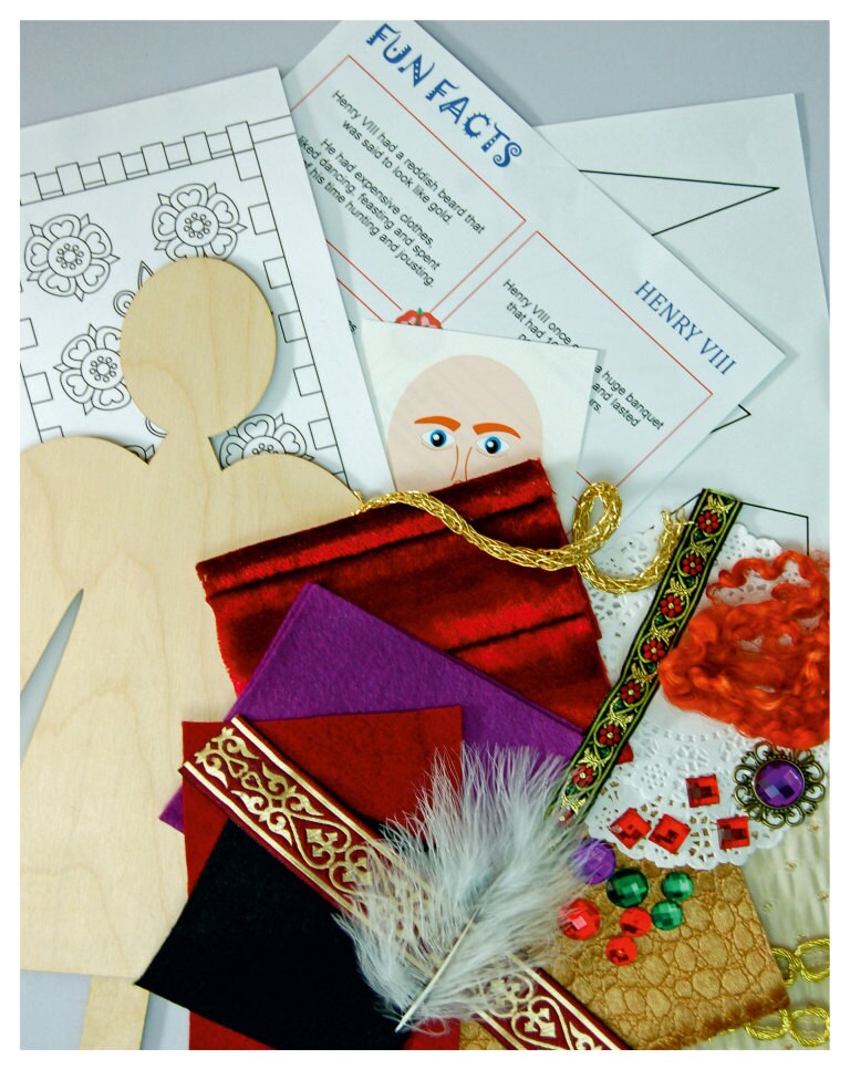 Stick Puppet Kit With Music! - Henry VIII - Etsy