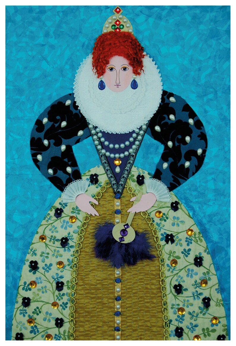 Collage Kits With Music Elizabeth I - Etsy
