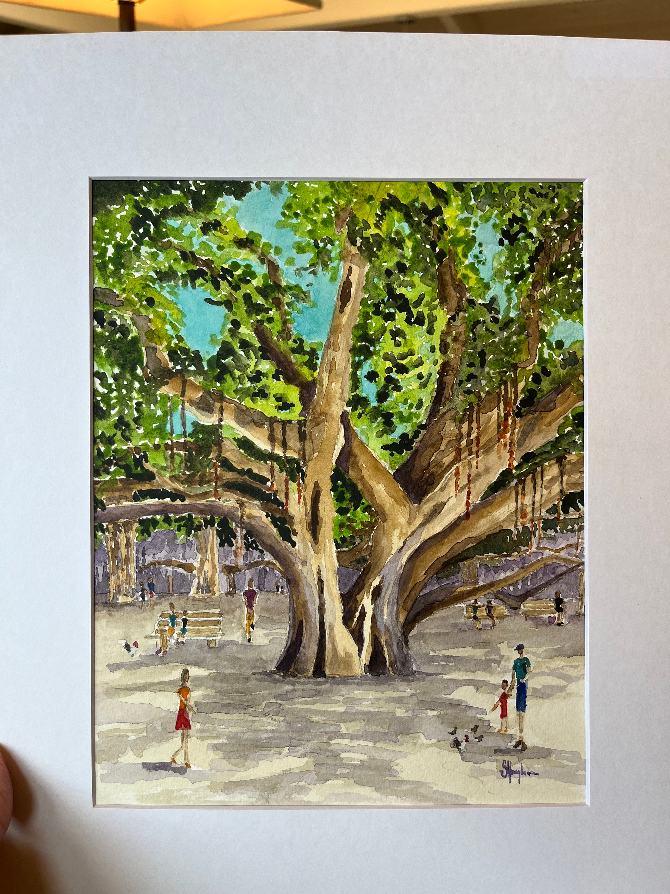 Banyan Tree Oil Painting