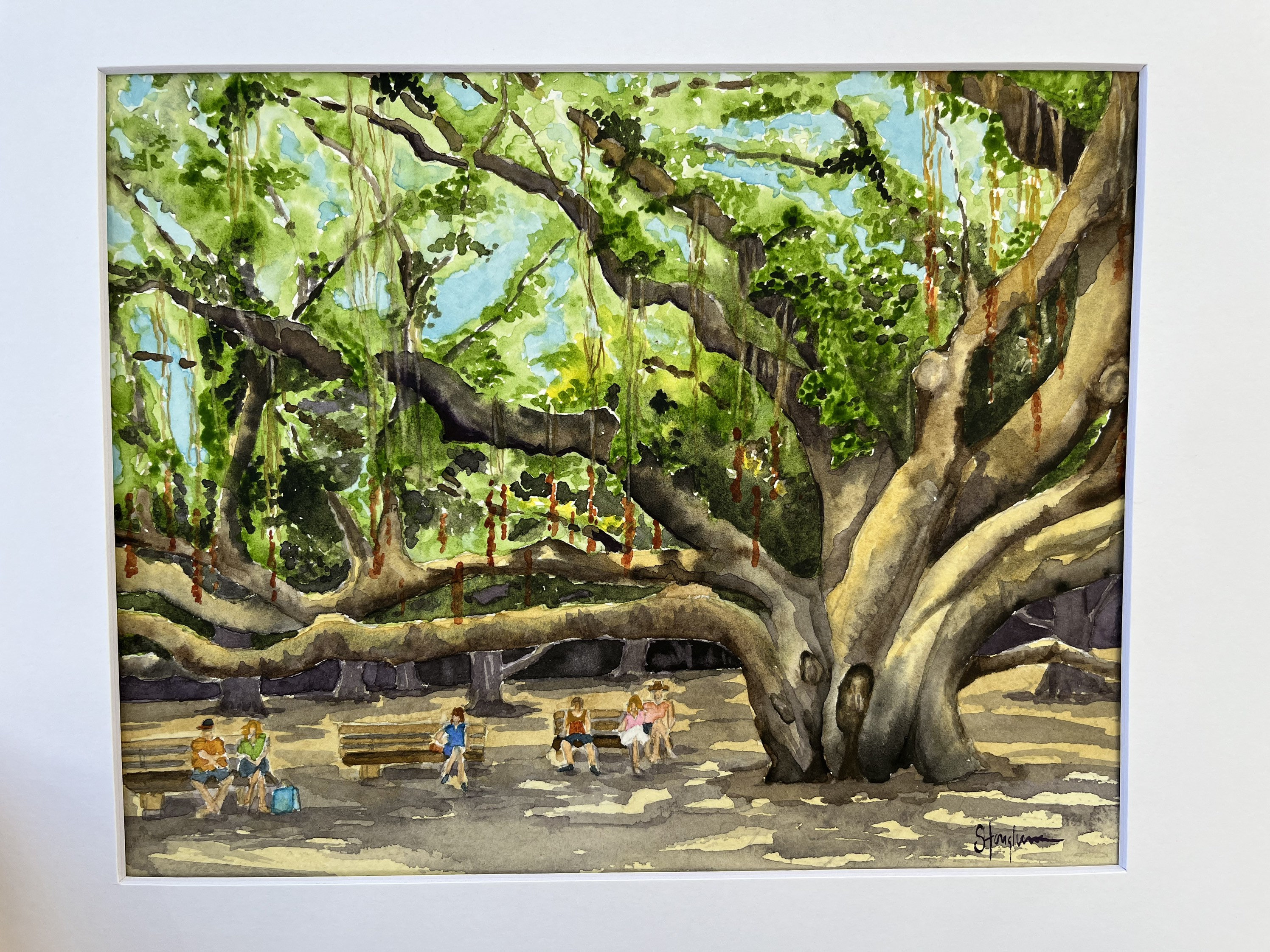 Banyan Tree Oil Painting