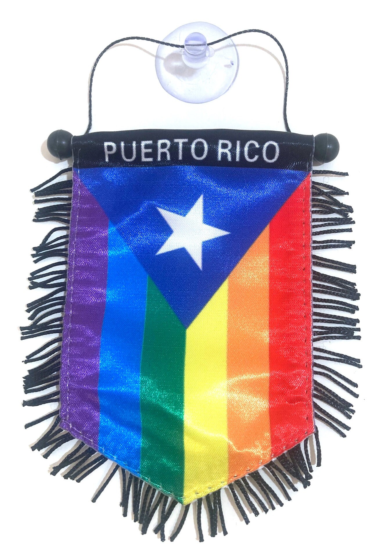 Puerto Rico LGBT Rainbow Flag for Automobile Cars Home Small - Etsy