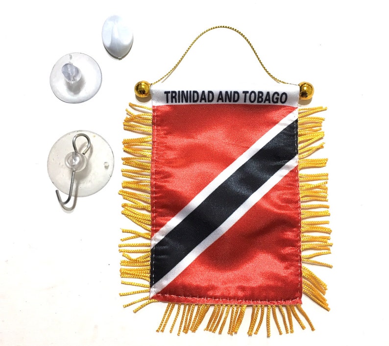 Trinidad & Tobago flag mini banner flag for Doors Windows wall | Etsy