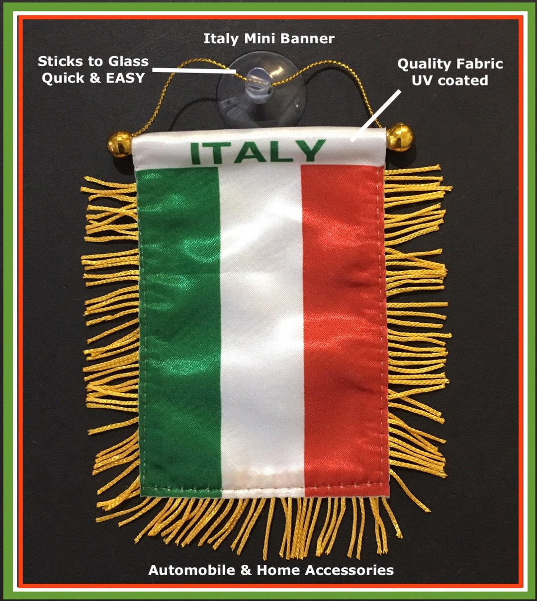 Car Flags Italy Italian Flag Designs Italian Flag for Cars Stick It to ...