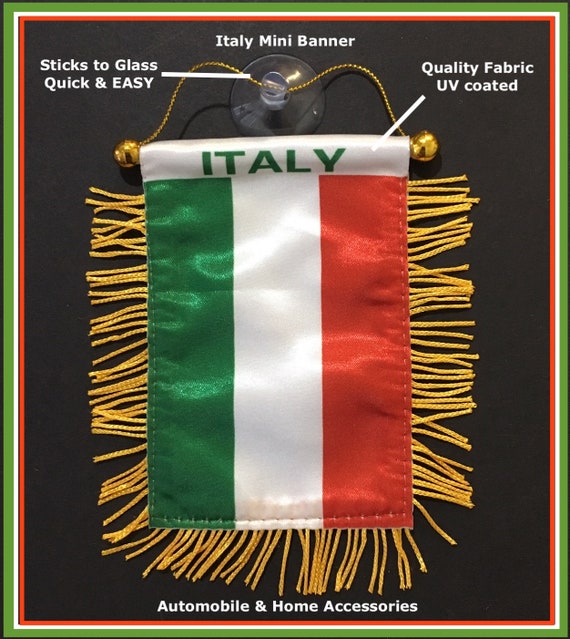 Car Flags Italy Italian Flag Designs Italian Flag for Cars - Etsy