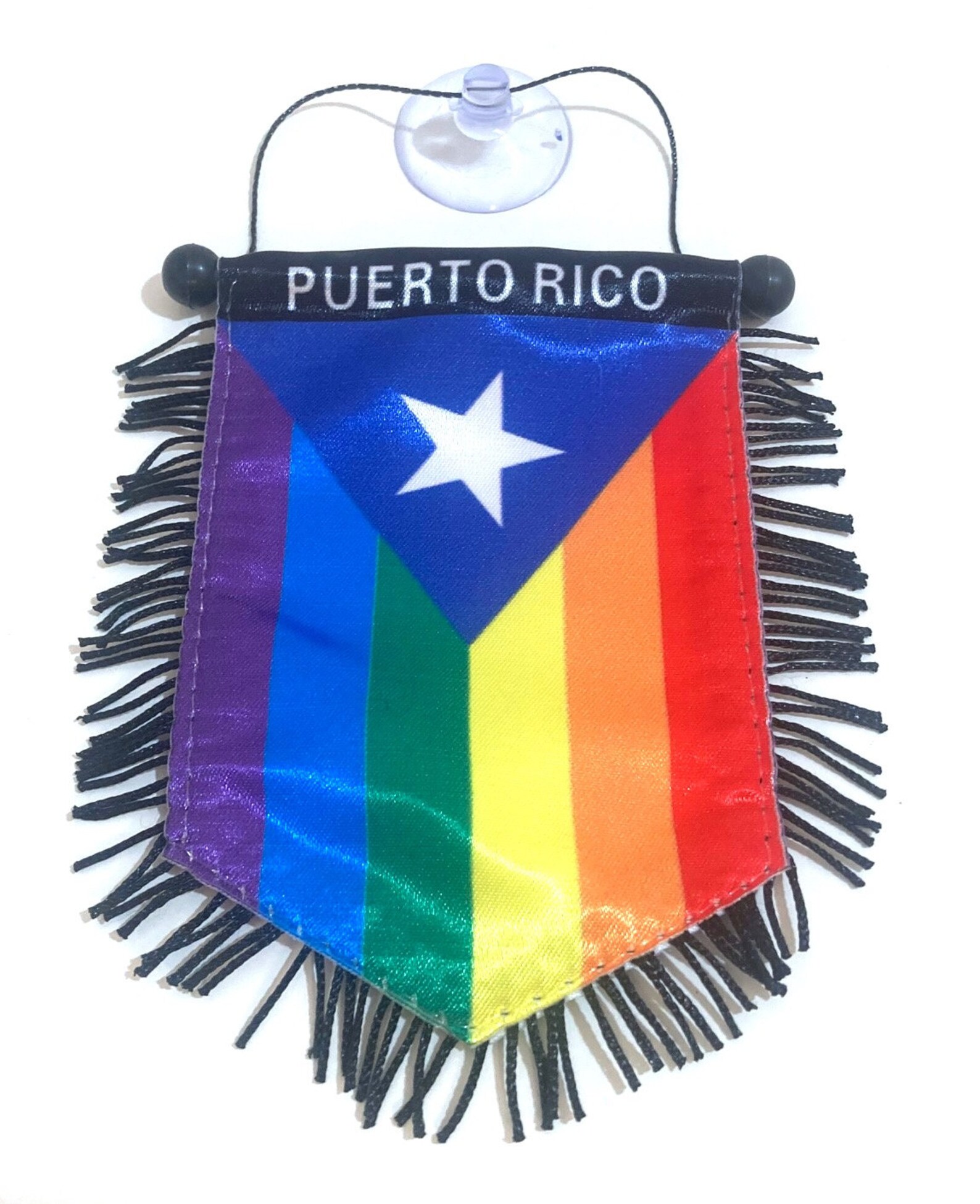 Puerto Rico LGBT Rainbow Flag for Automobile Cars Home Small - Etsy