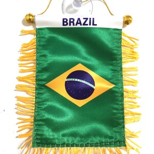 Brazil Flags Brazilian Flag Quality Made Small Car Flags - Etsy