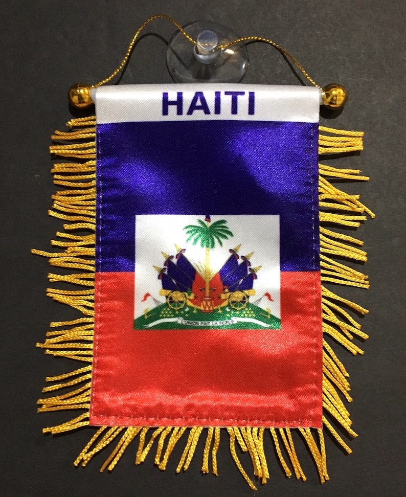 Haiti Haitian Flag Small Quality Made Mini Banner Car Flag & - Etsy