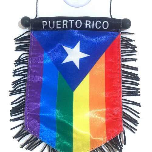 Puerto Rico LGBT Rainbow Flag for Automobile Cars Home Small - Etsy