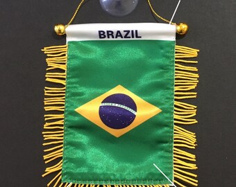 Mini Brazil Flag - Etsy