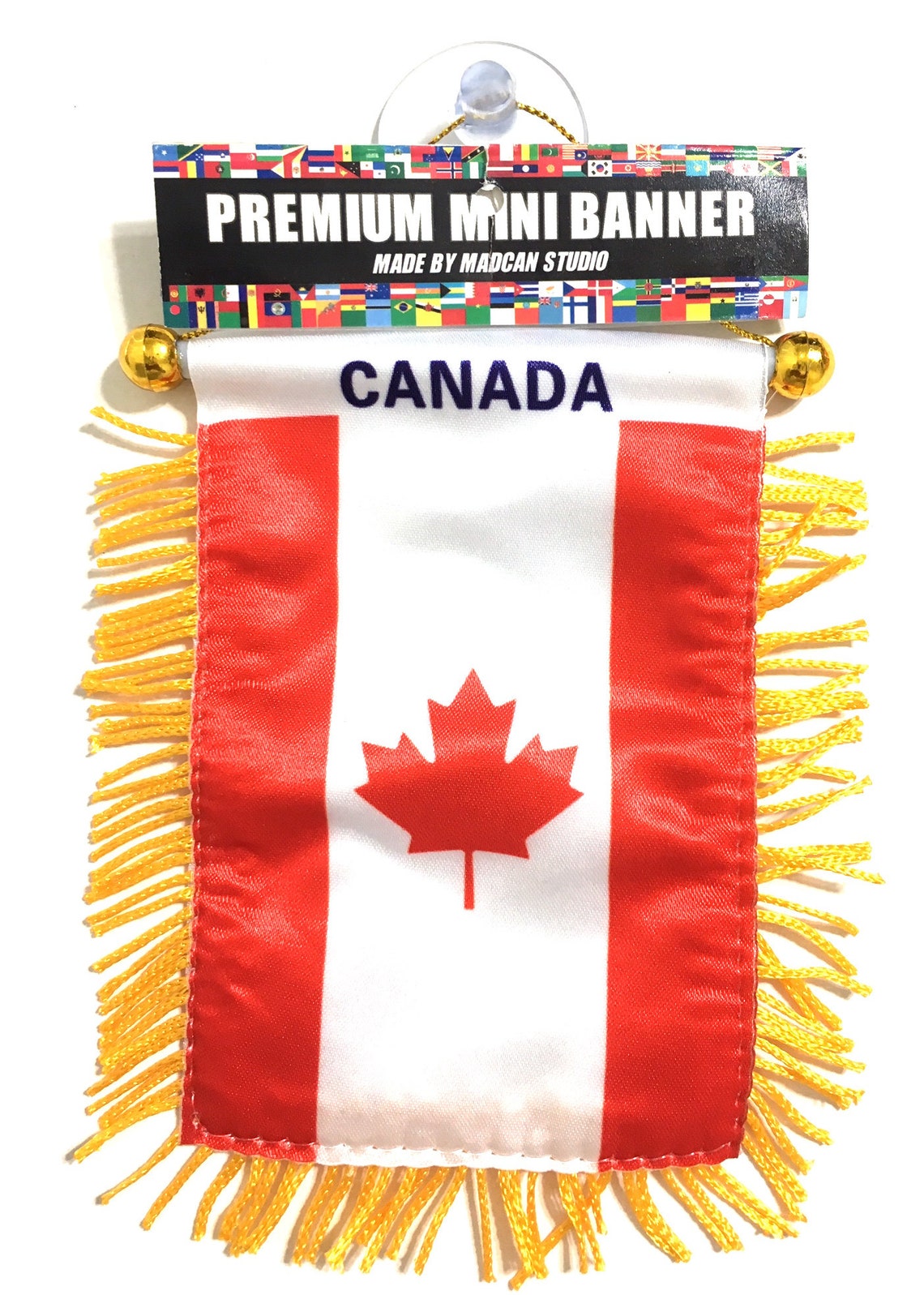 Canada Flag small mini banner Quality Stick Glass Quick and | Etsy