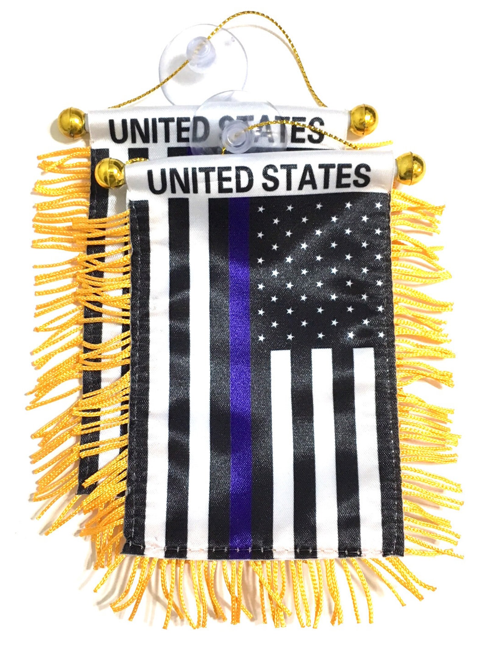 Thin Blue Line Flag American USA Mini Flag for Automobile | Etsy