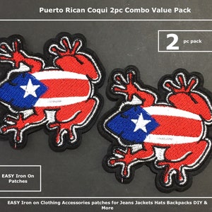 Puerto Rico Flag Iron on Patch Iron or or Sew on Patch Boricua Style ...