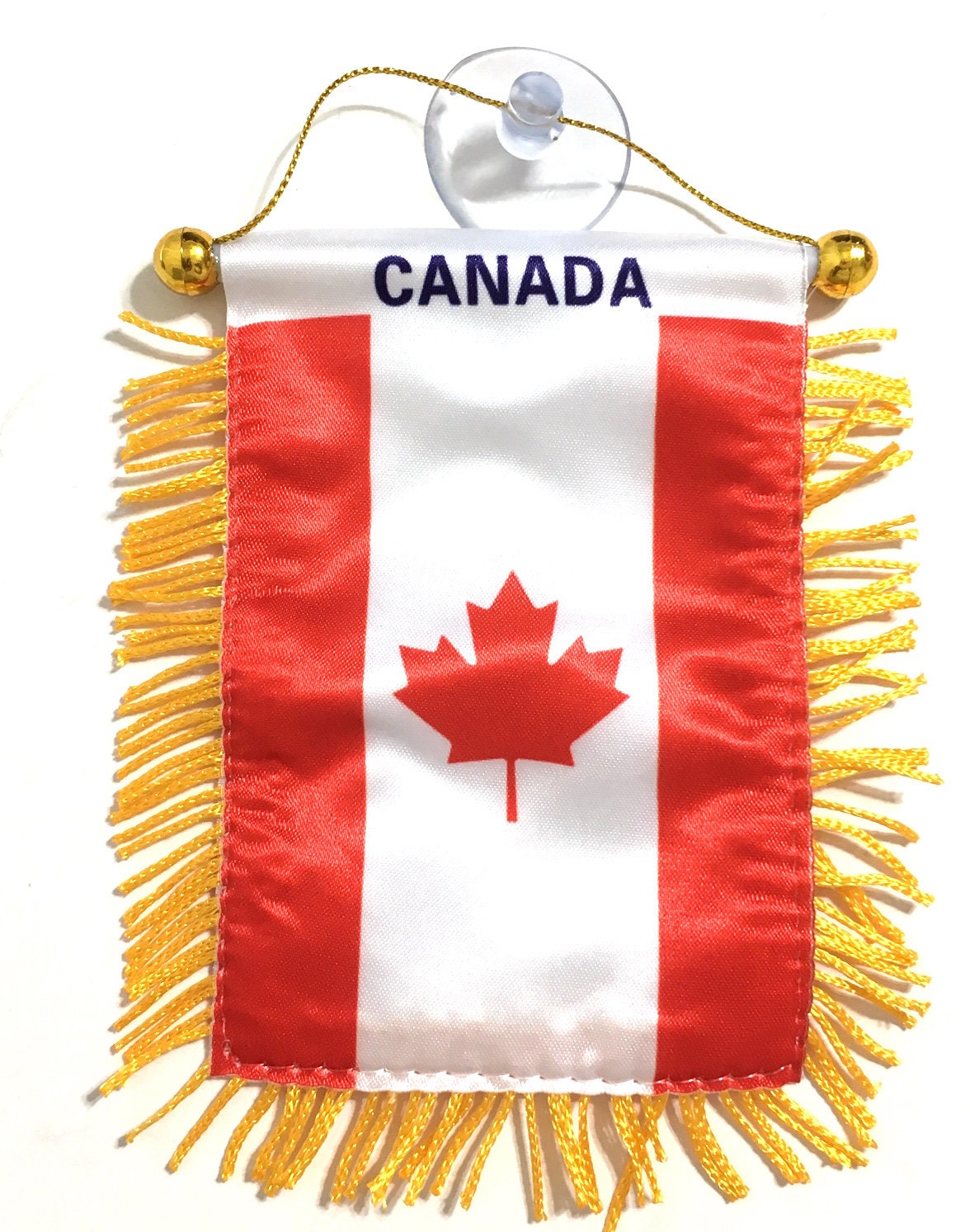 Canada Flag small mini banner Quality Stick Glass Quick and | Etsy