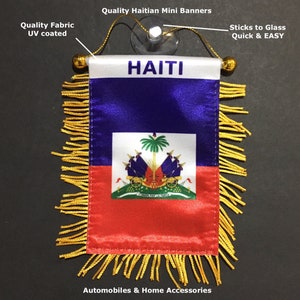 Haiti Haitian Flag Small Quality Made Mini Banner Car Flag & - Etsy